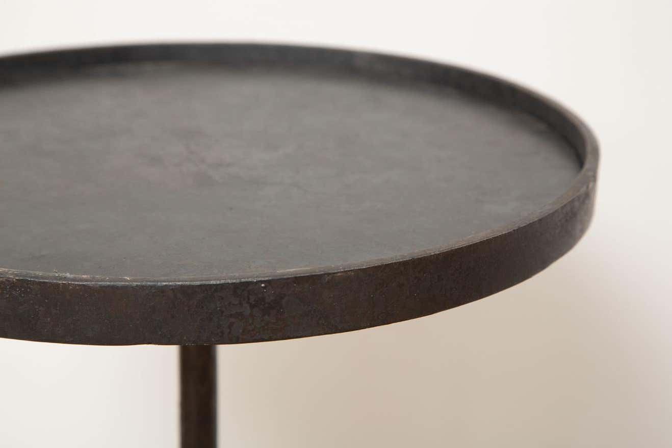 Single Tripod Hand Forged Side Table